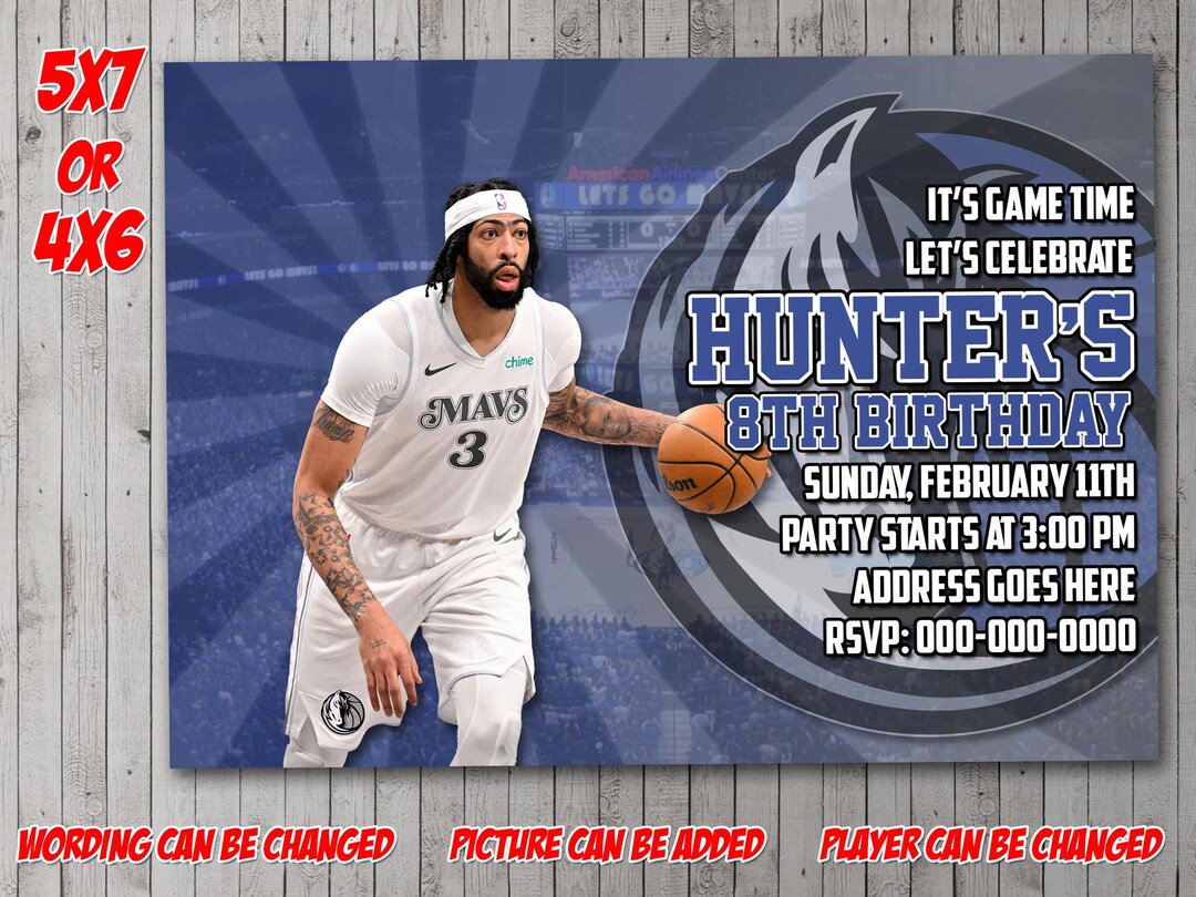 Mavericks Inspired Digital Party Invitation, Birthday, Thank You Card ...