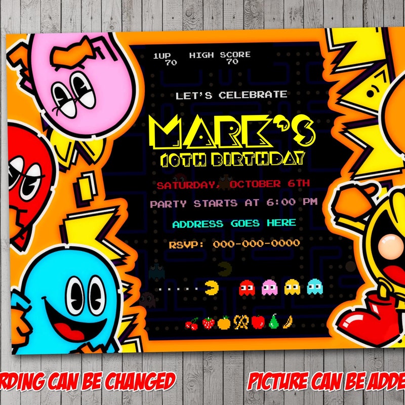 Pac Man Birthday - Etsy