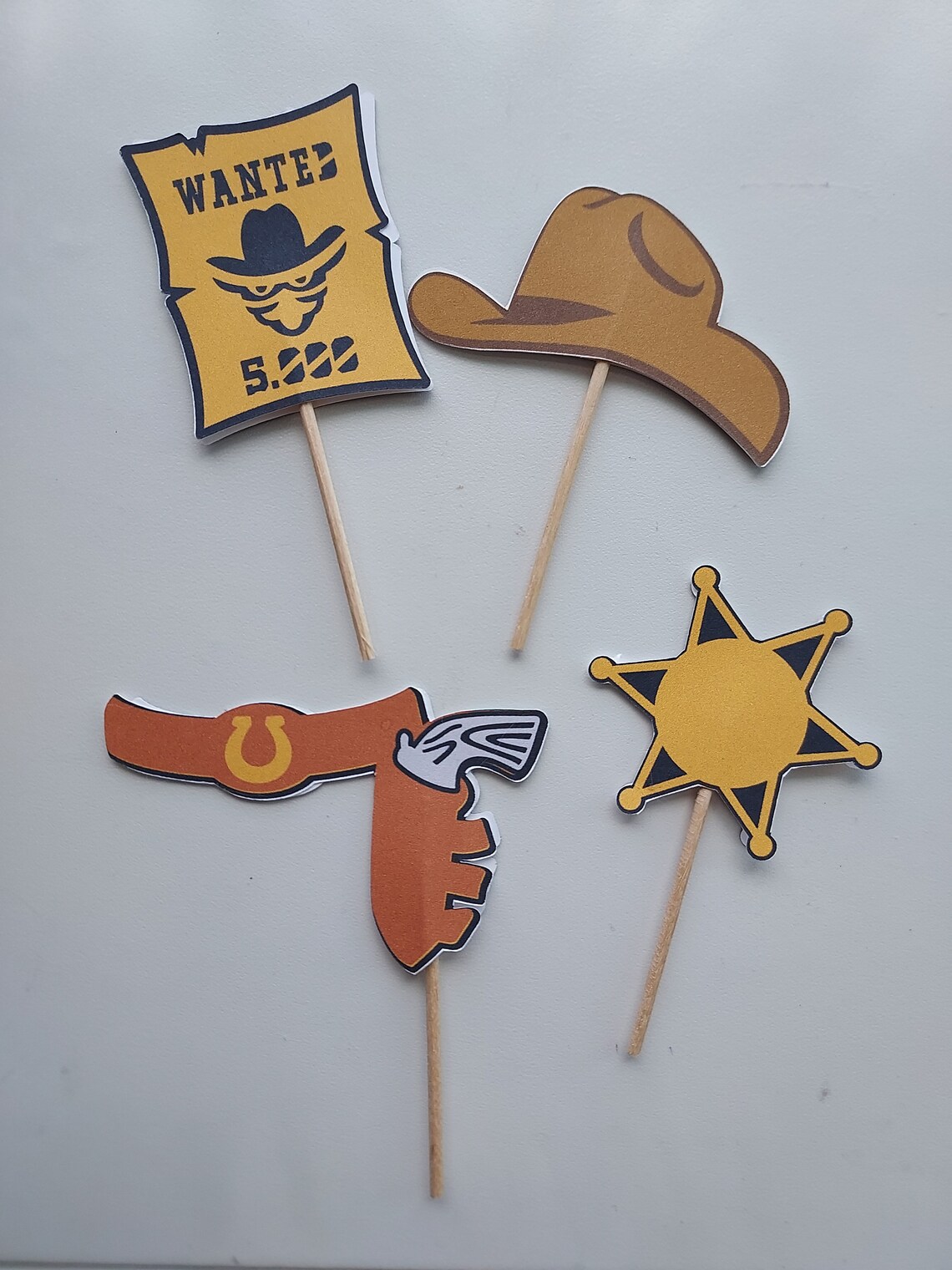 Cowboy Cake Topper-cowboy Cupcake Topper-howdy Cake Topper-western ...