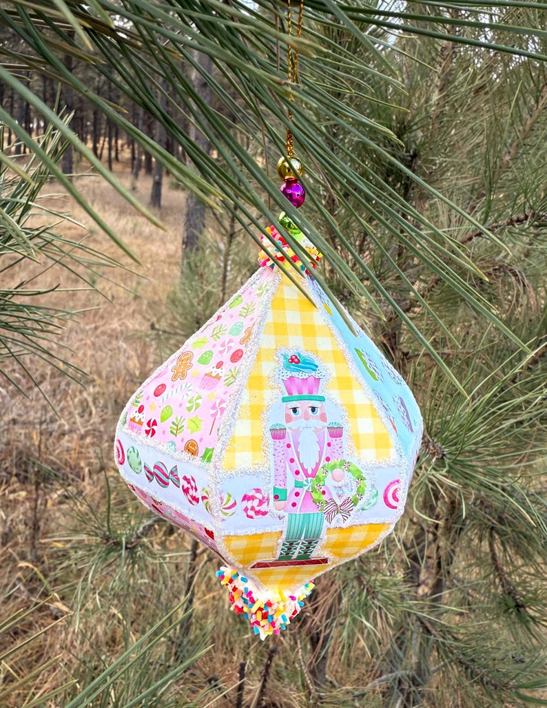 Nutcrackers in Candy Land Christmas Ornament, Pastel Colors, Pink, Gift ...
