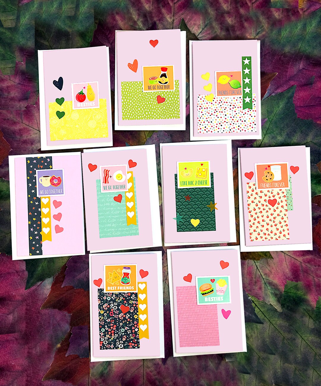 Handmade Mini Note Card Set: Friendship Cards - 2.5" X 3.75" - Etsy