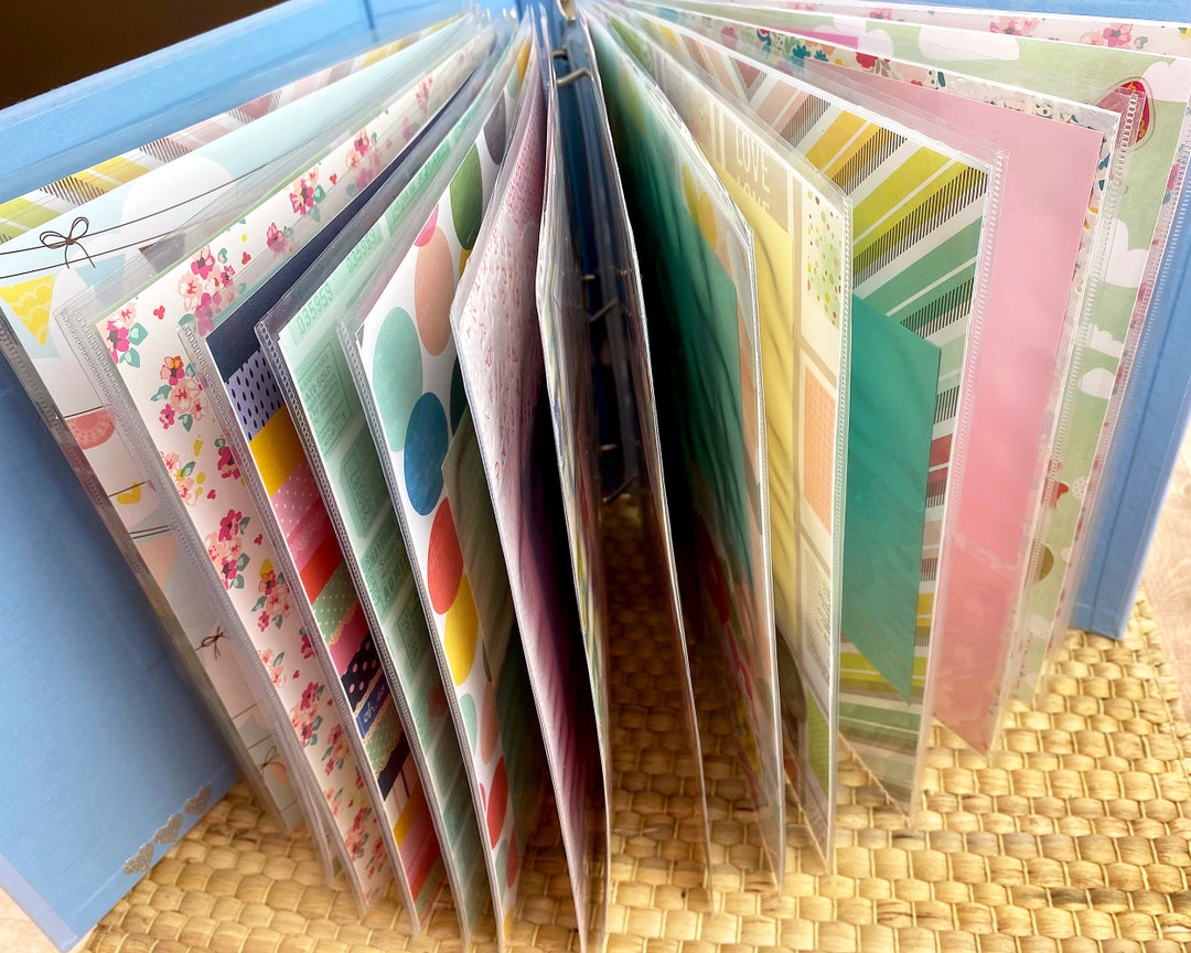 Cornflower Blue Scrapbook Album: Floral Ephemera, 32 Pages - Etsy