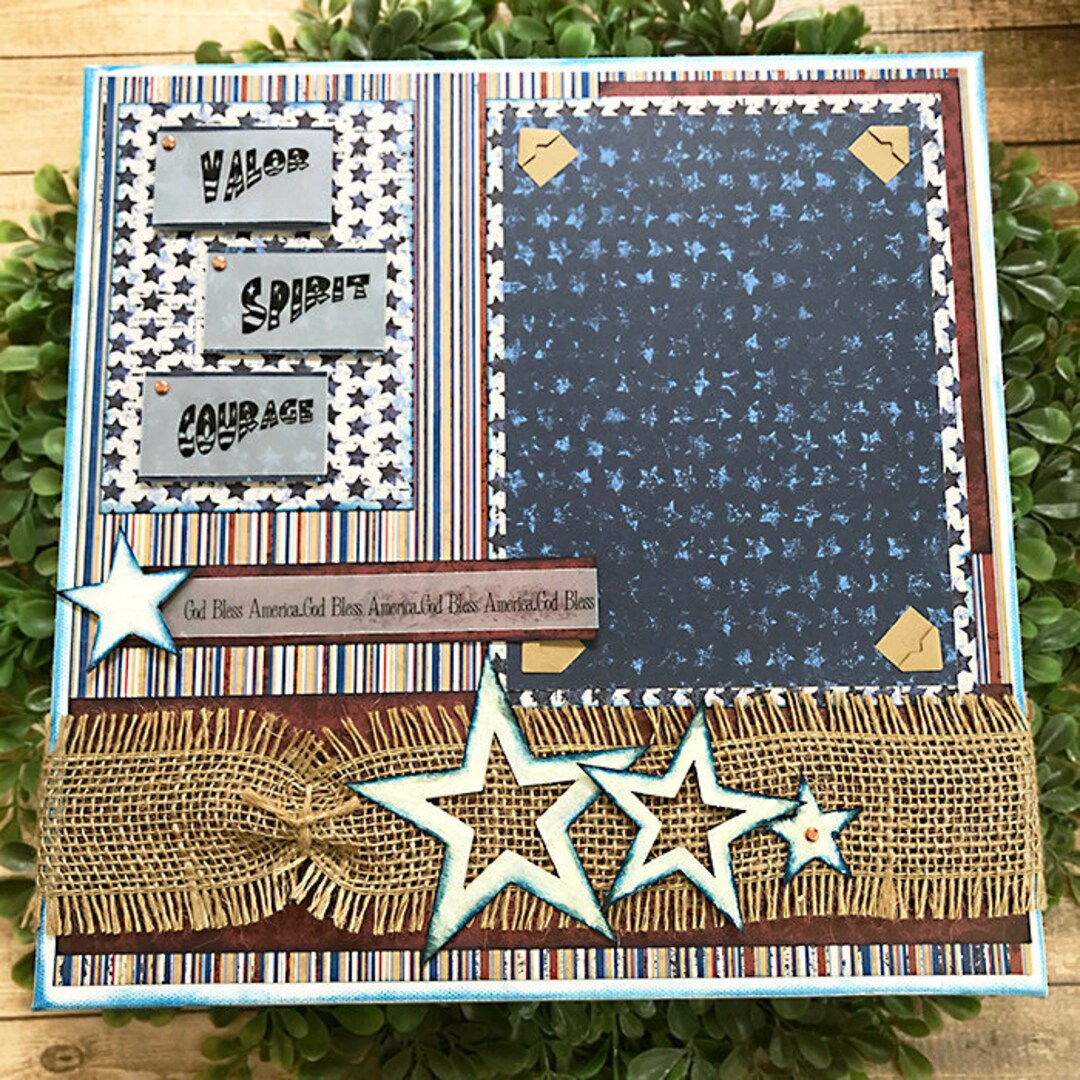 Valor, Spirit, Courage, Paper Craft, Canvas Wall Hanging, Ready for ...