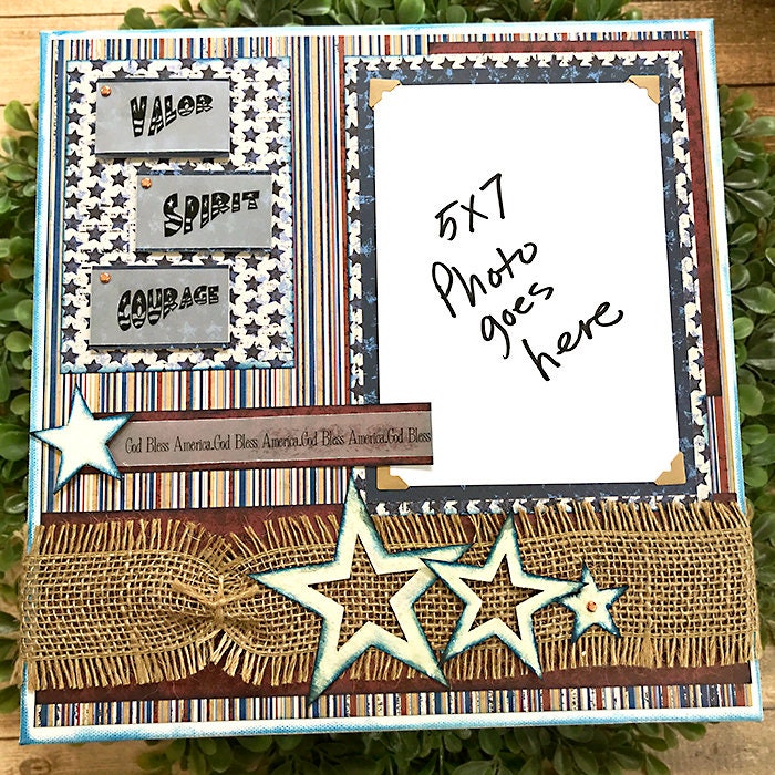 Valor, Spirit, Courage, Paper Craft, Canvas Wall Hanging, Ready for ...