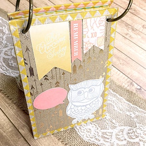 Standing Owl Pre-made Scrapbook Flip Album, Fun, Just Add Photos ...