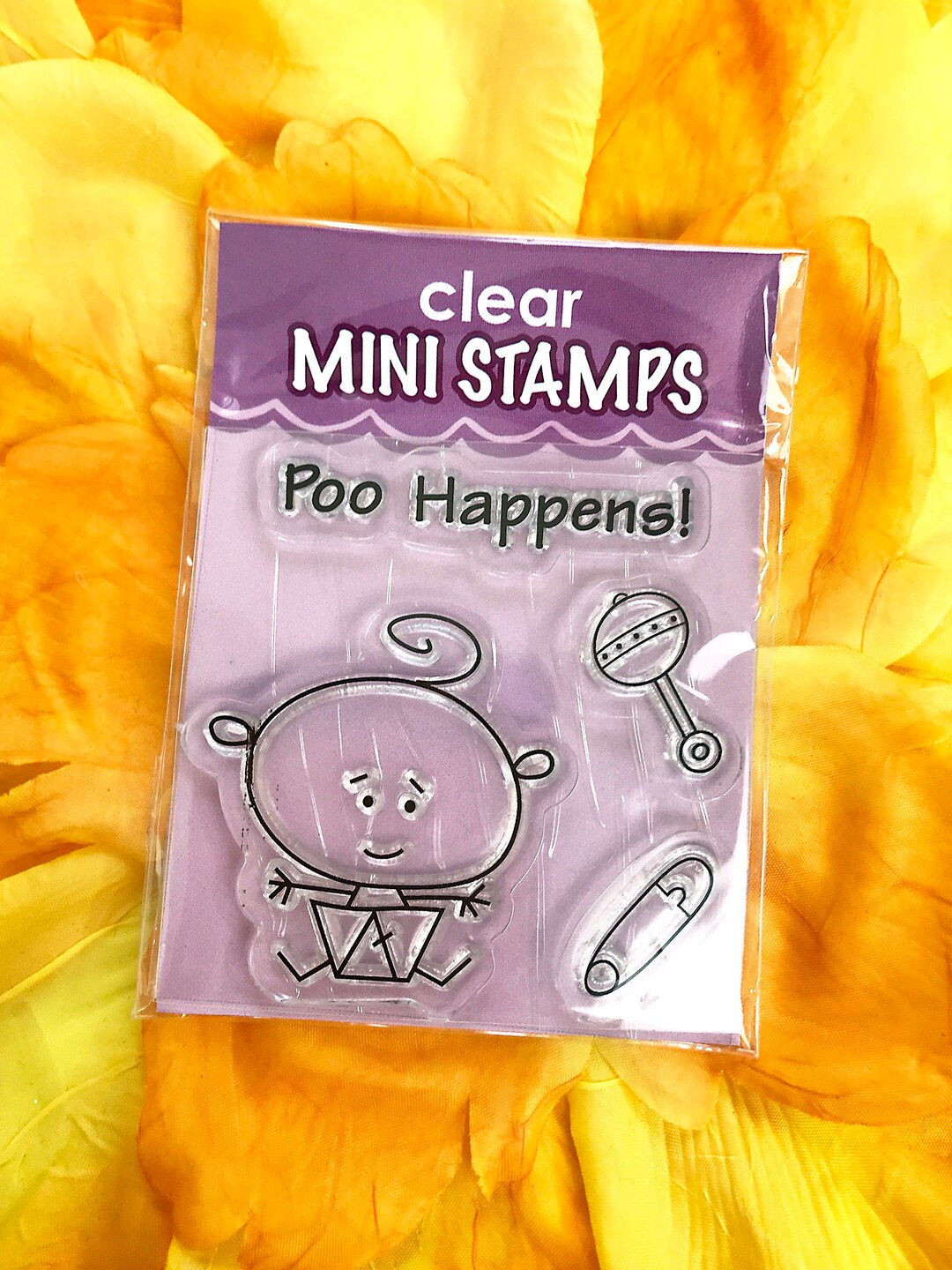 Poo Happens Clear Mini Stamps: Baby Shower Scrapbooking - Etsy UK