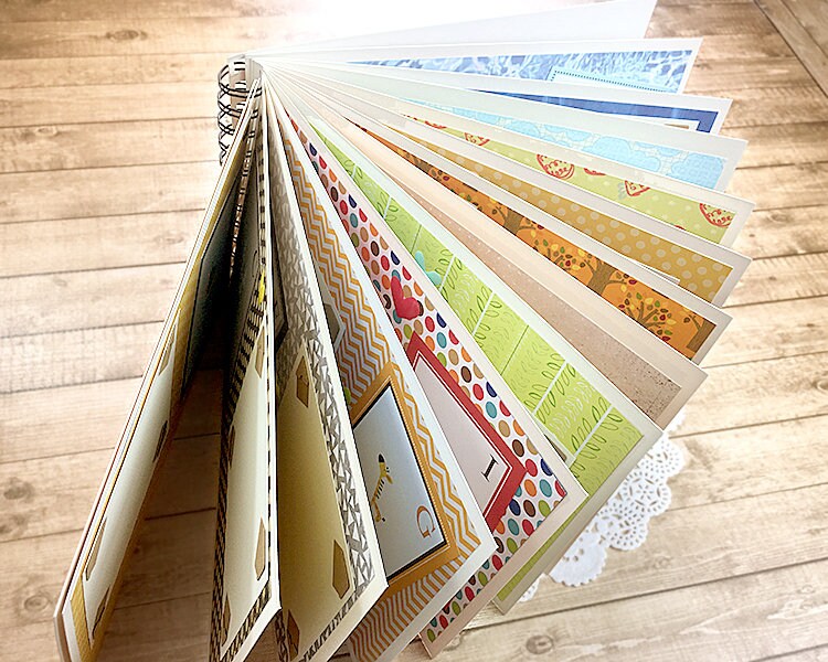 A-Z Pre-made Scrapbook Album Jungle Animals Zoo Alphabet | Etsy