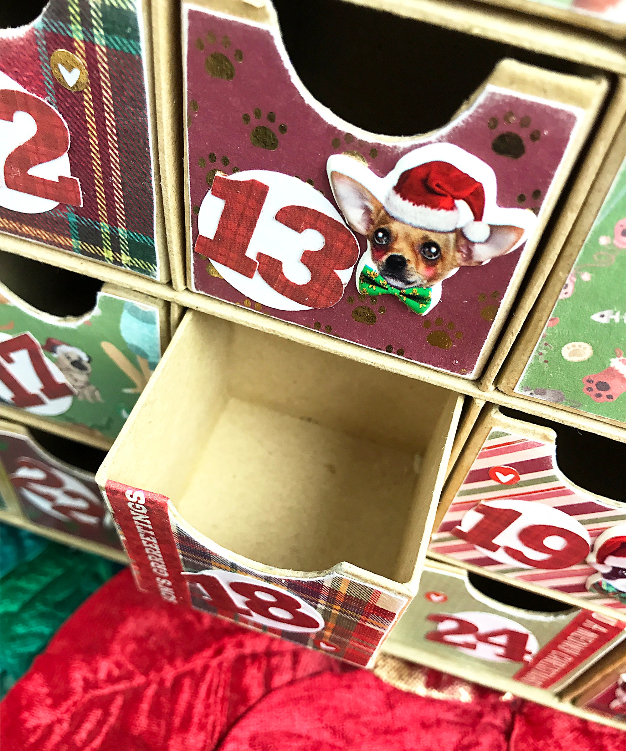 Dogs & Cats Advent Calendar, Handmade, Canine, Feline, Holiday, Pets ...