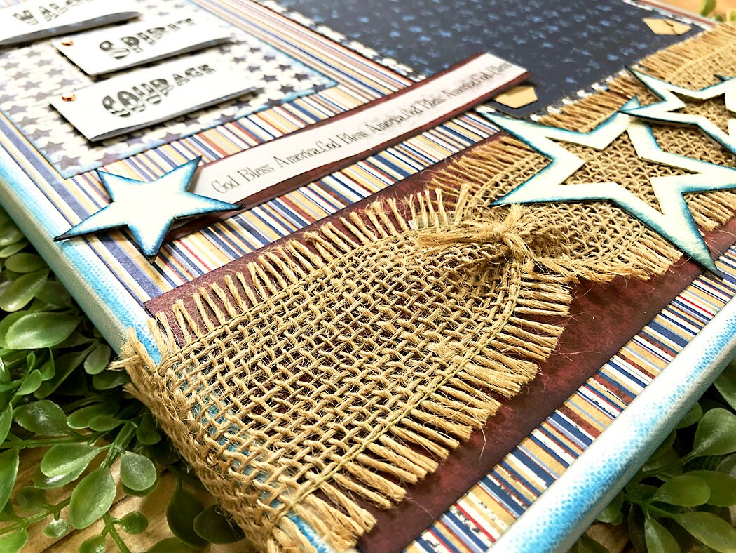 Valor, Spirit, Courage, Paper Craft, Canvas Wall Hanging, Ready for ...