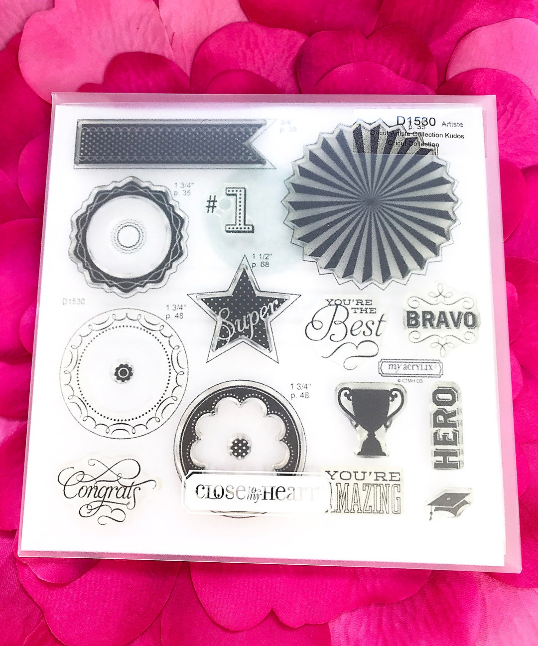 Kudos Clear Stamp Set: Graduation Card Making, Scrapbooking - Etsy