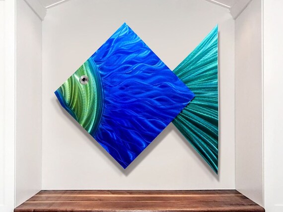 Abstract Metal Fish Art