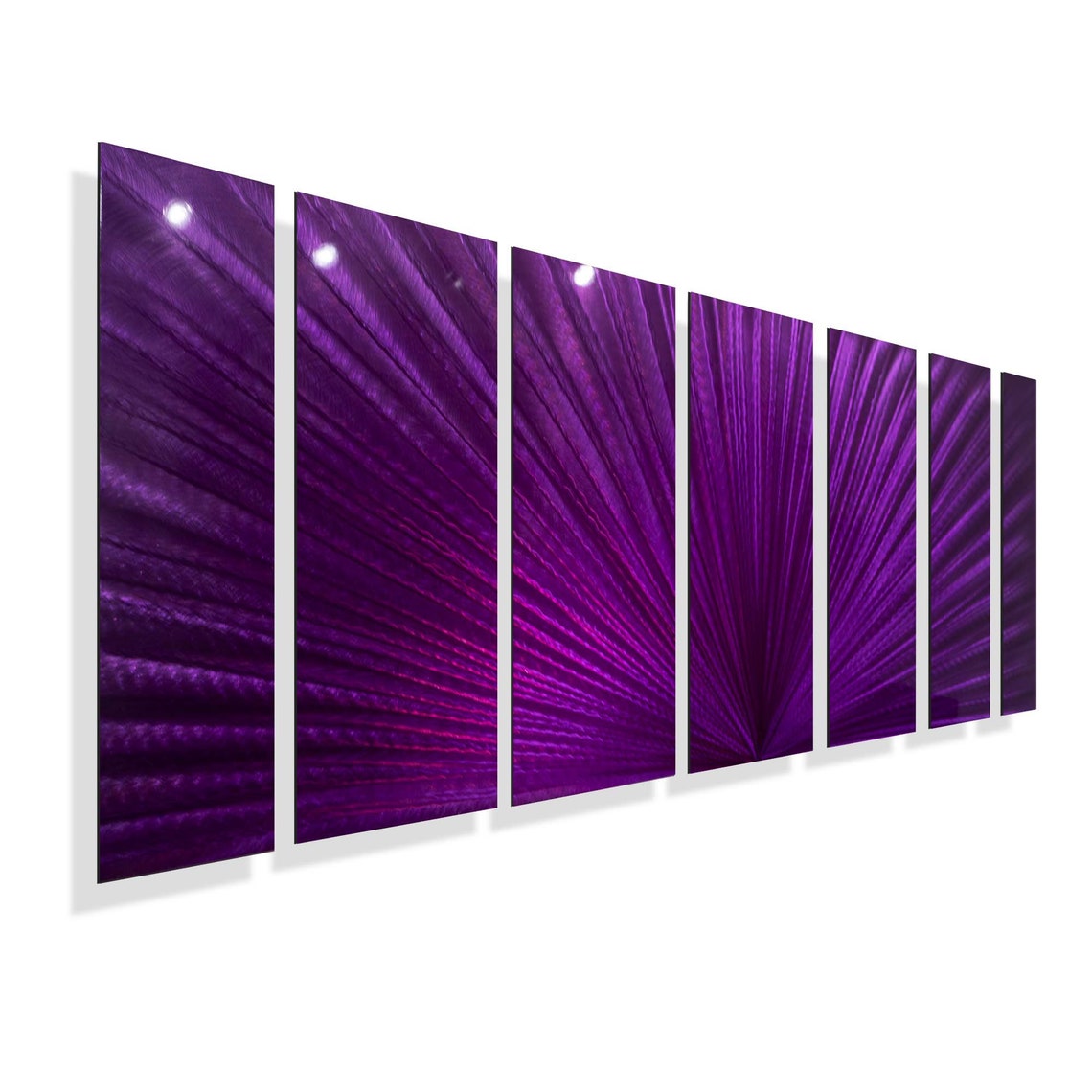 Metal Wall Art Purple Abstract Painting Modern Wall Hanging - Etsy