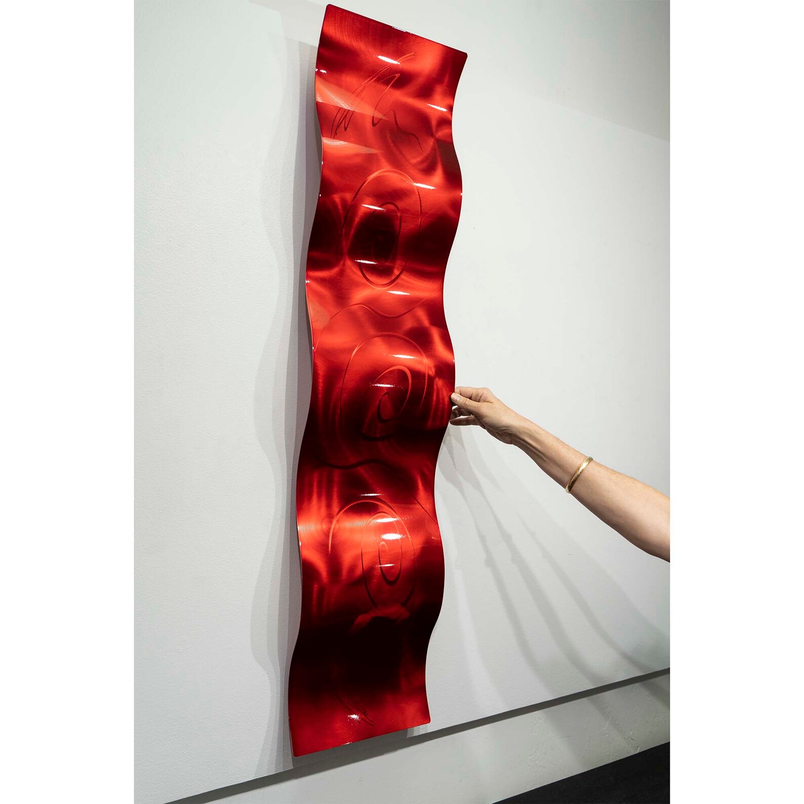 Red Metal Wall Sculpture Modern Metal Accent Abstract Indoor - Etsy