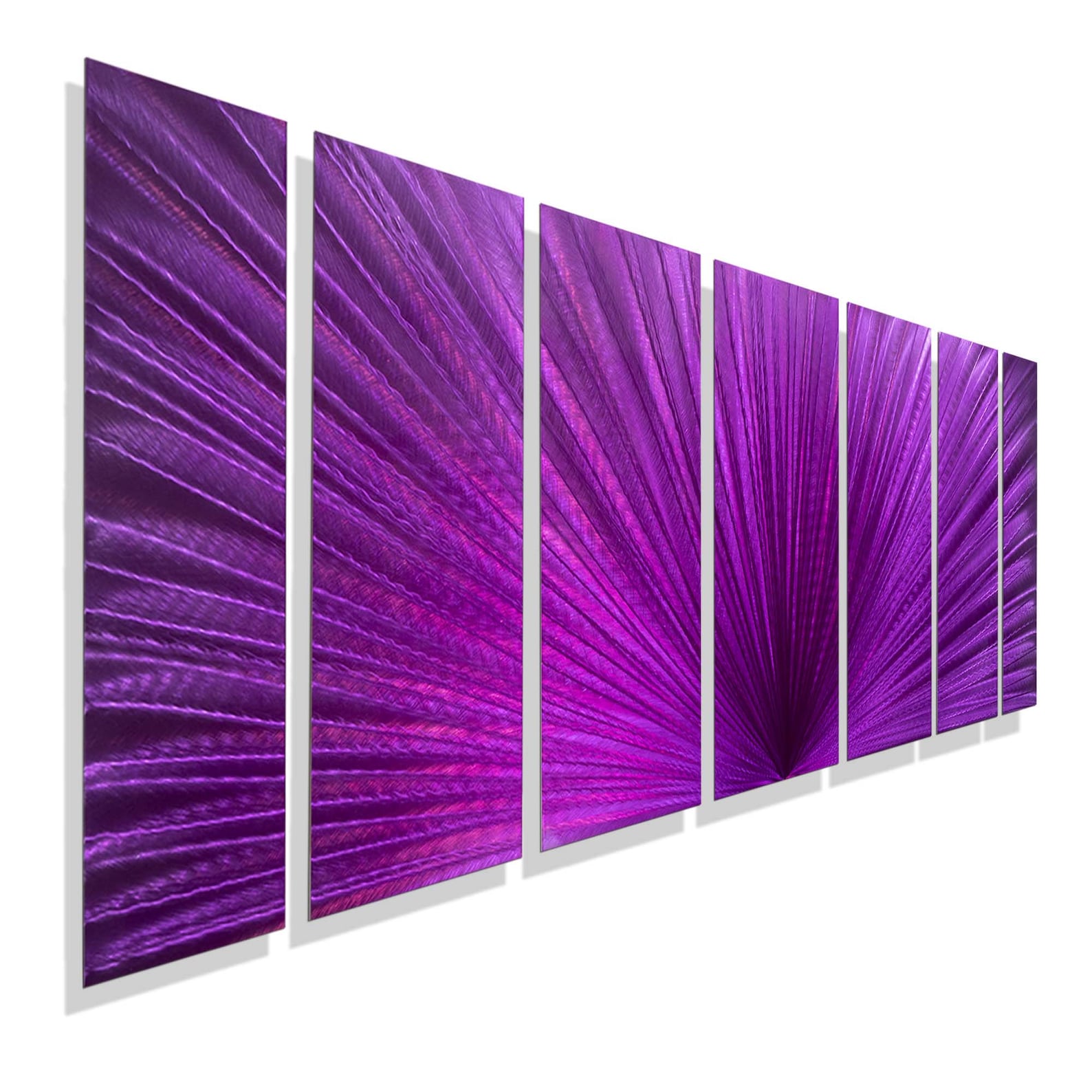 Metal Wall Art Purple Abstract Painting Modern Wall Hanging - Etsy