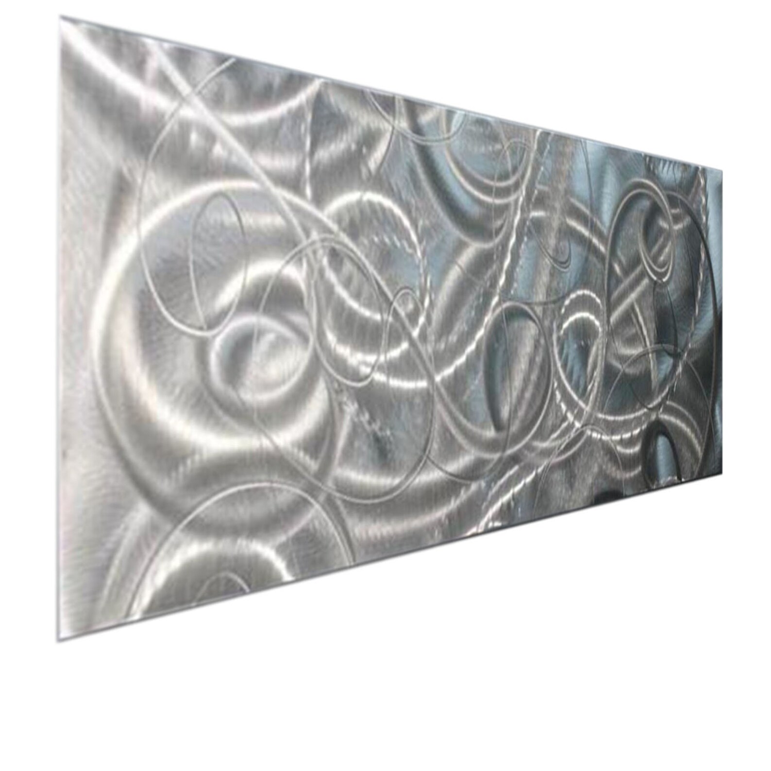 Silver Metal Wall Art Modern Metal Art Abstract 3D Wall - Etsy