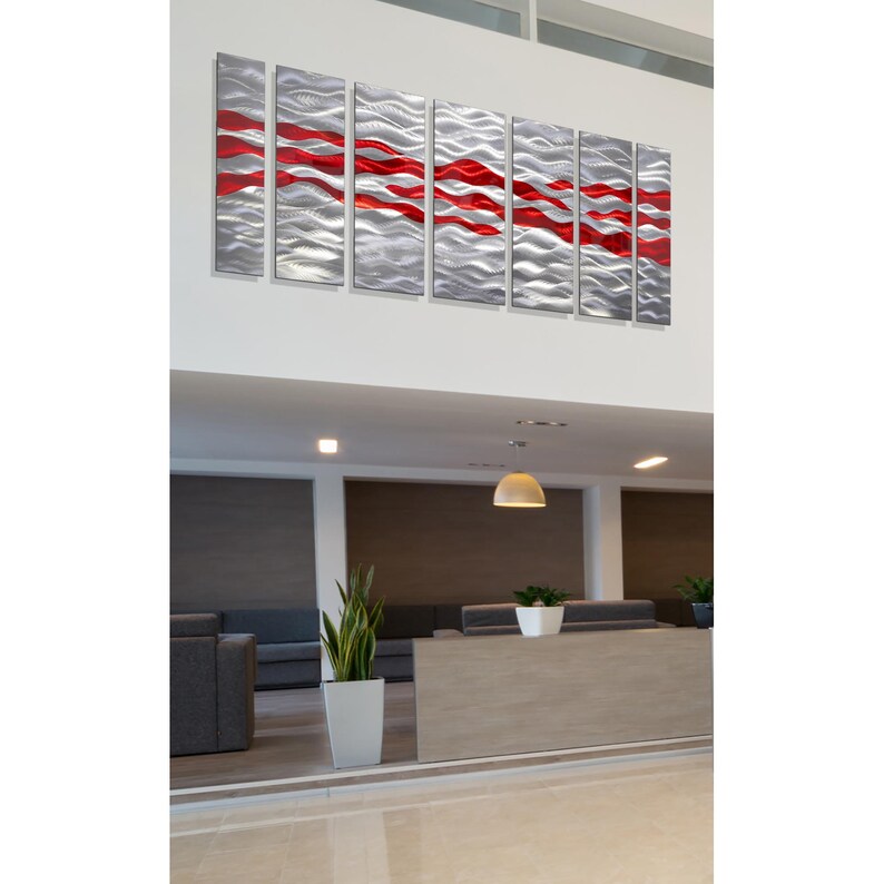 Abstract Painting Metal Wall Art Multi Panel Wall Art Large - Etsy