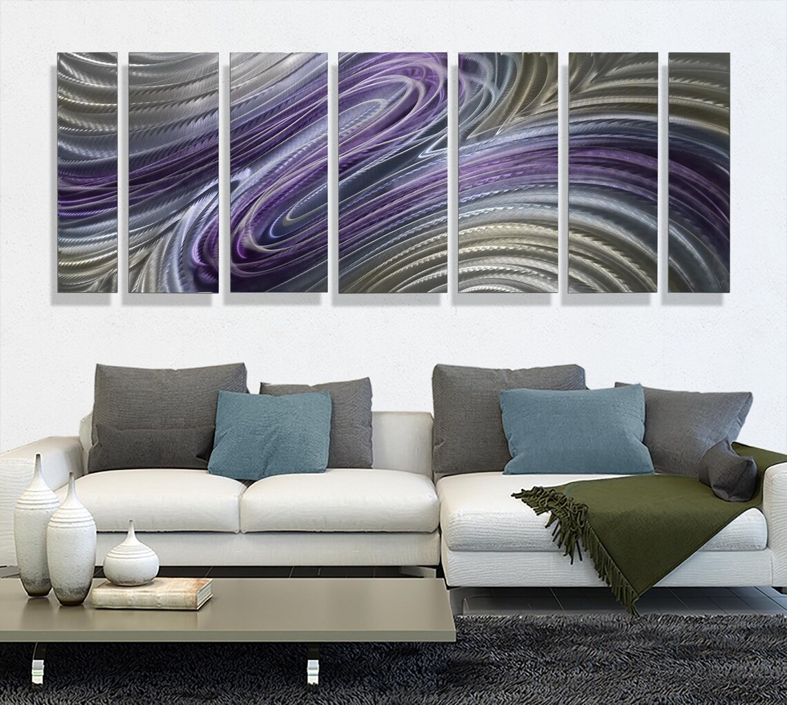 Metal Wall Art Multi Panel Wall Art Abstract Painting Large - Etsy