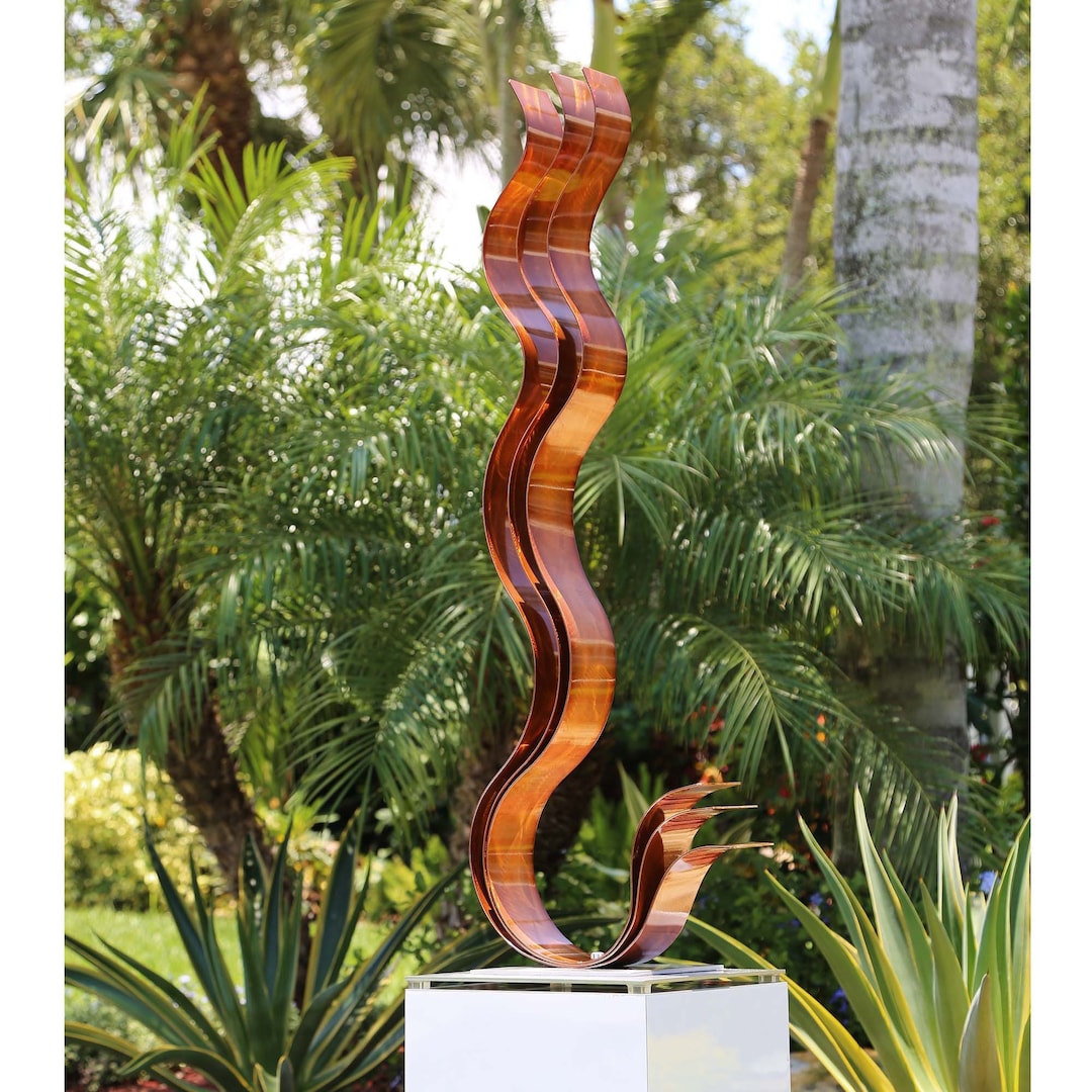 Metal Sculpture Large Yard Art Indoor Outdoor Art Modern - Etsy