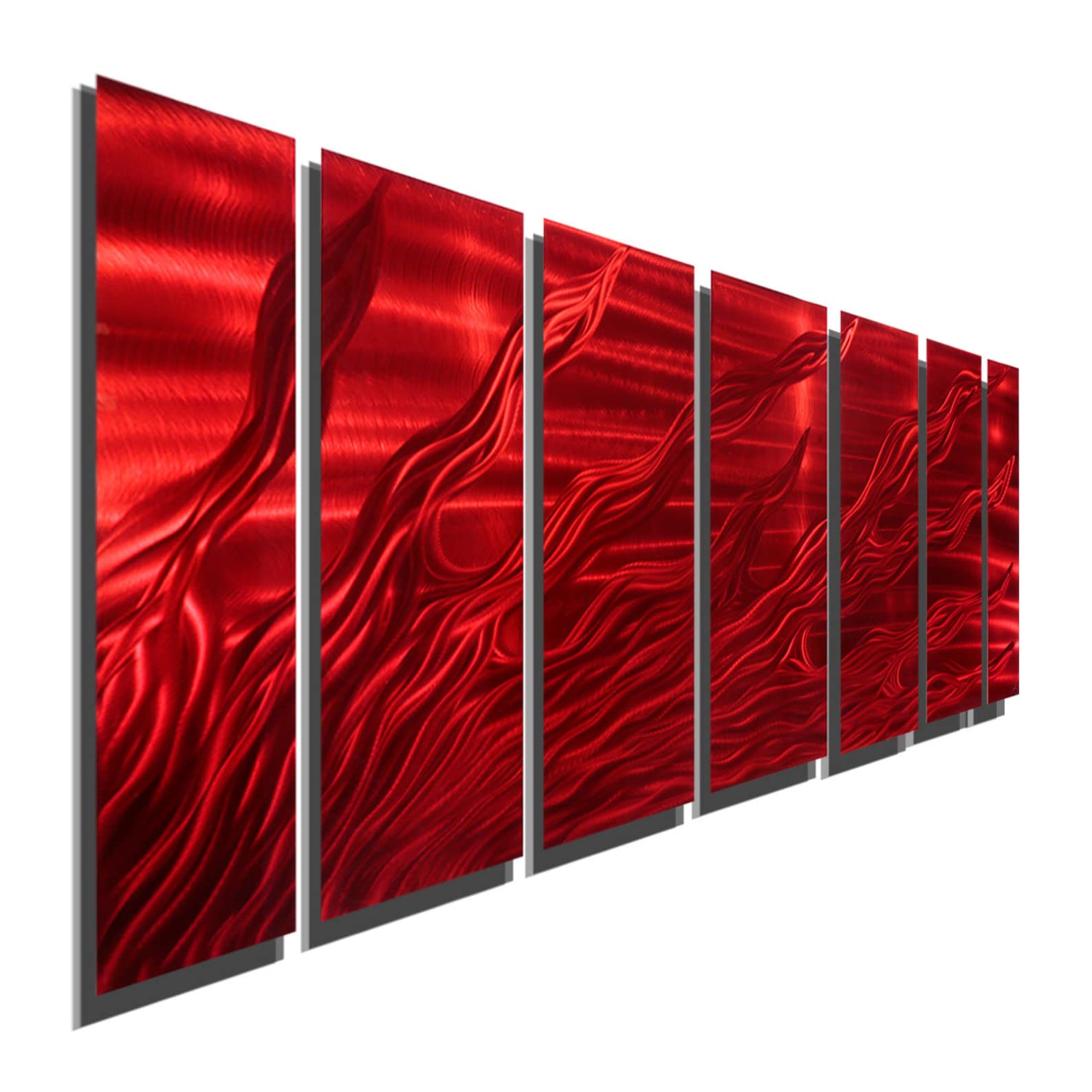 Red Modern Metal Wall Art Abstract Metal Painting Home - Etsy