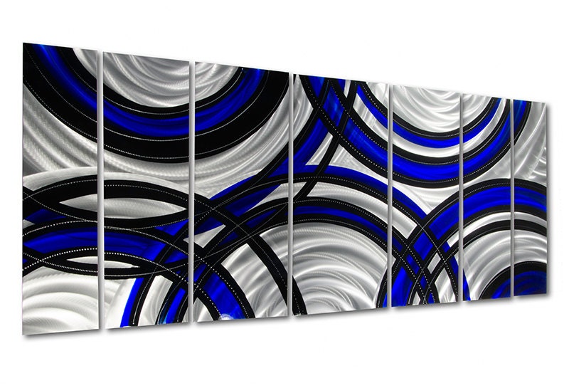 Abstract Painting Metal Wall Art Multi Panel Wall Art Large | Etsy