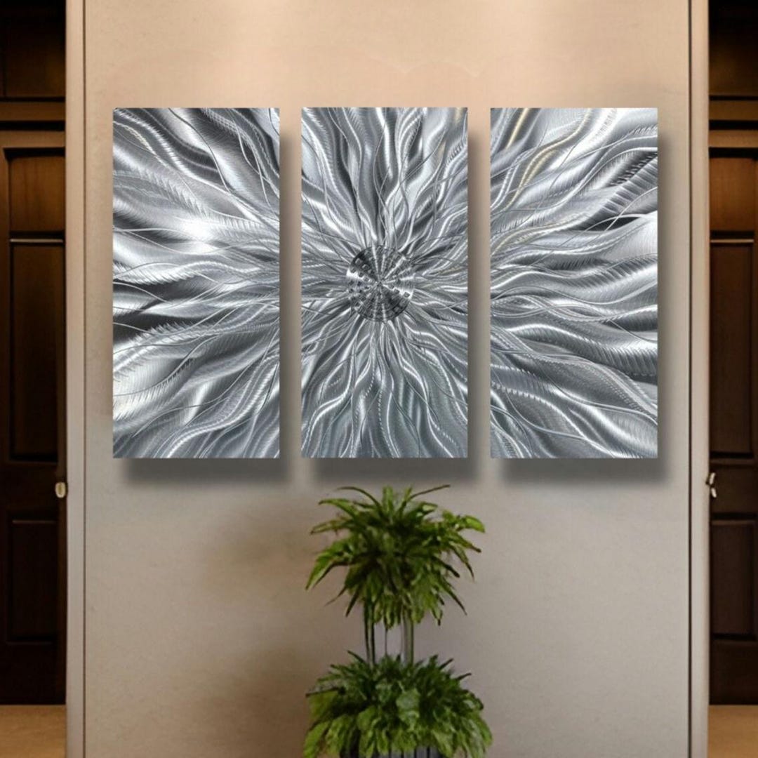 Large Metal Wall Art, Wall Sculpture, Indoor Outdoor Art, Modern Metal ...