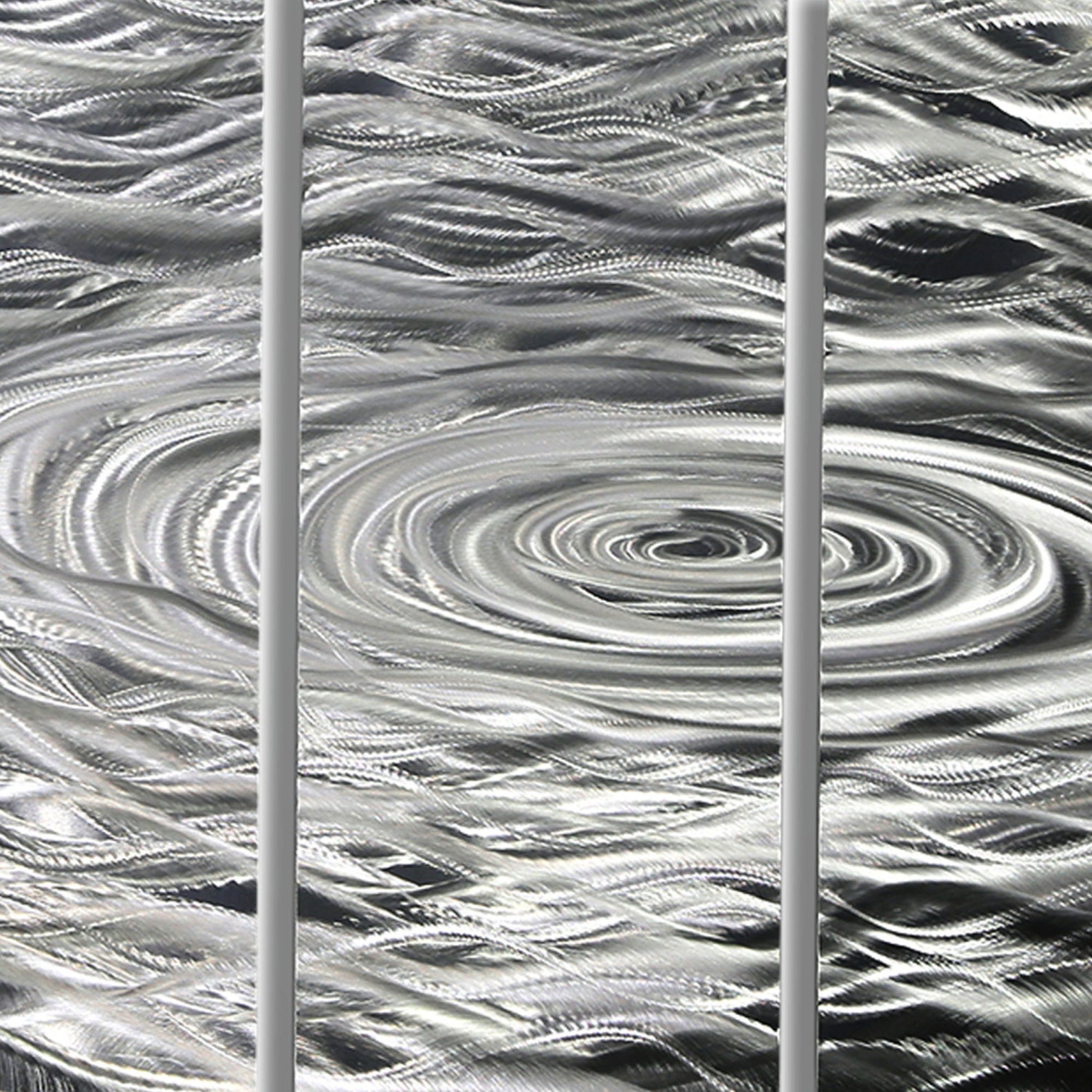 Large Silver Modern Metal Wall Art Contemporary Home & Office - Etsy UK