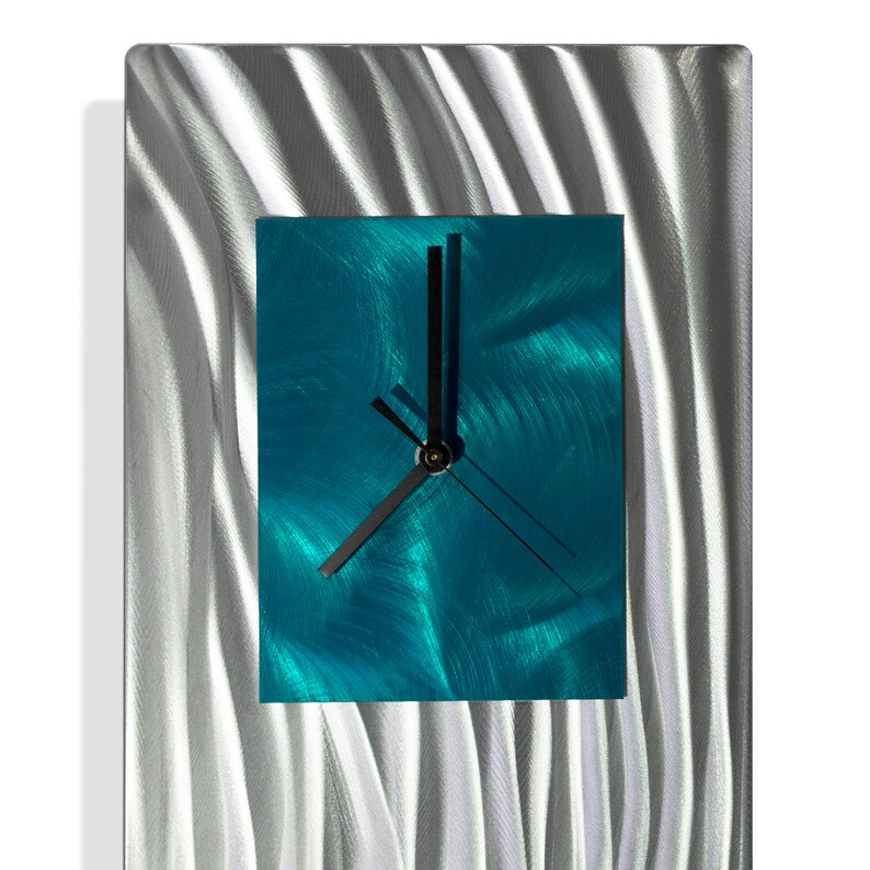 Metal Wall Clock Abstract Functional Art Modern Metal Art | Etsy