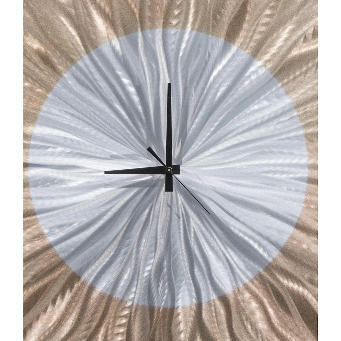 Large Metal Wall Clock Abstract Functional Art Modern | Etsy