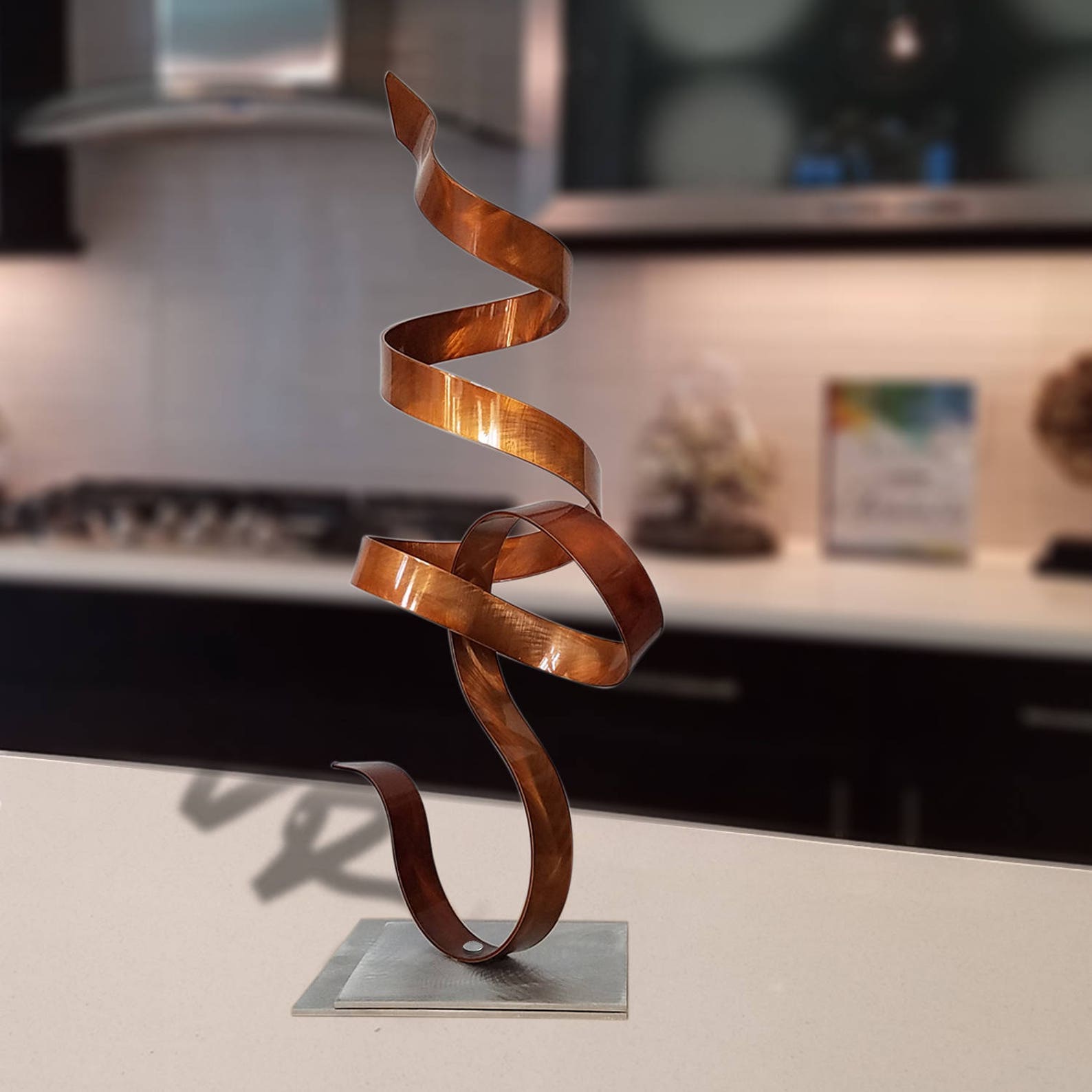 Metal Sculpture Modern Centerpiece Indoor Outdoor Art Coffee | Etsy