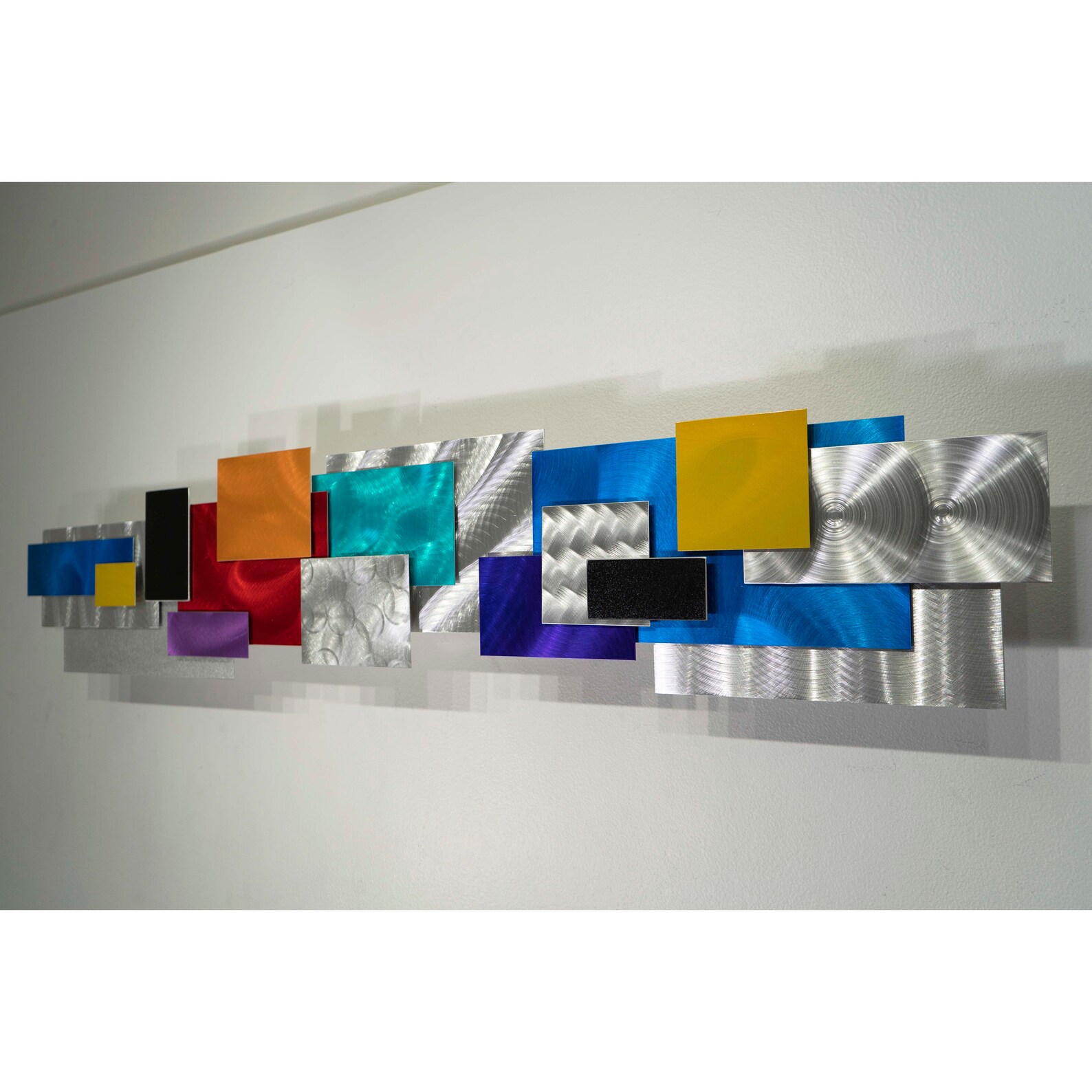 Metal Wall Art Large Geometric Art Abstract 3D Wall - Etsy