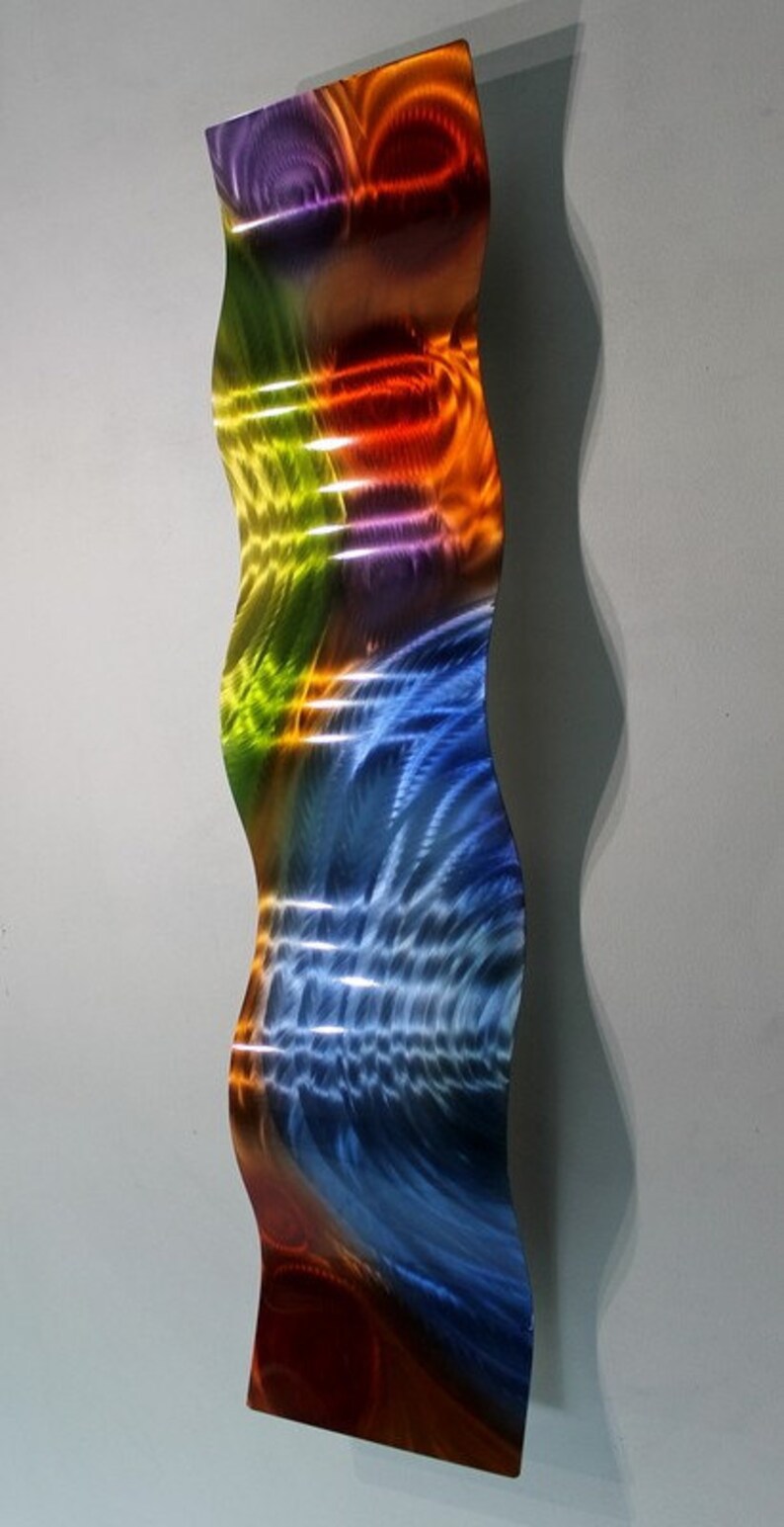 Colorful Metal Wall Art Abstract Art 3D Wall Sculpture Office - Etsy