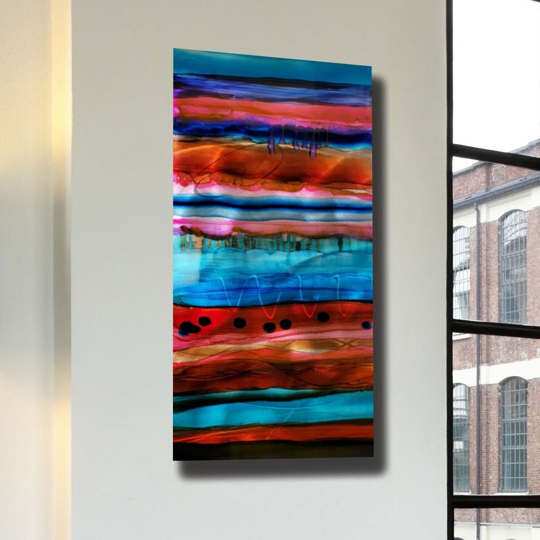 Only One Multicolor Abstract Painting 36 X 18 X - Etsy