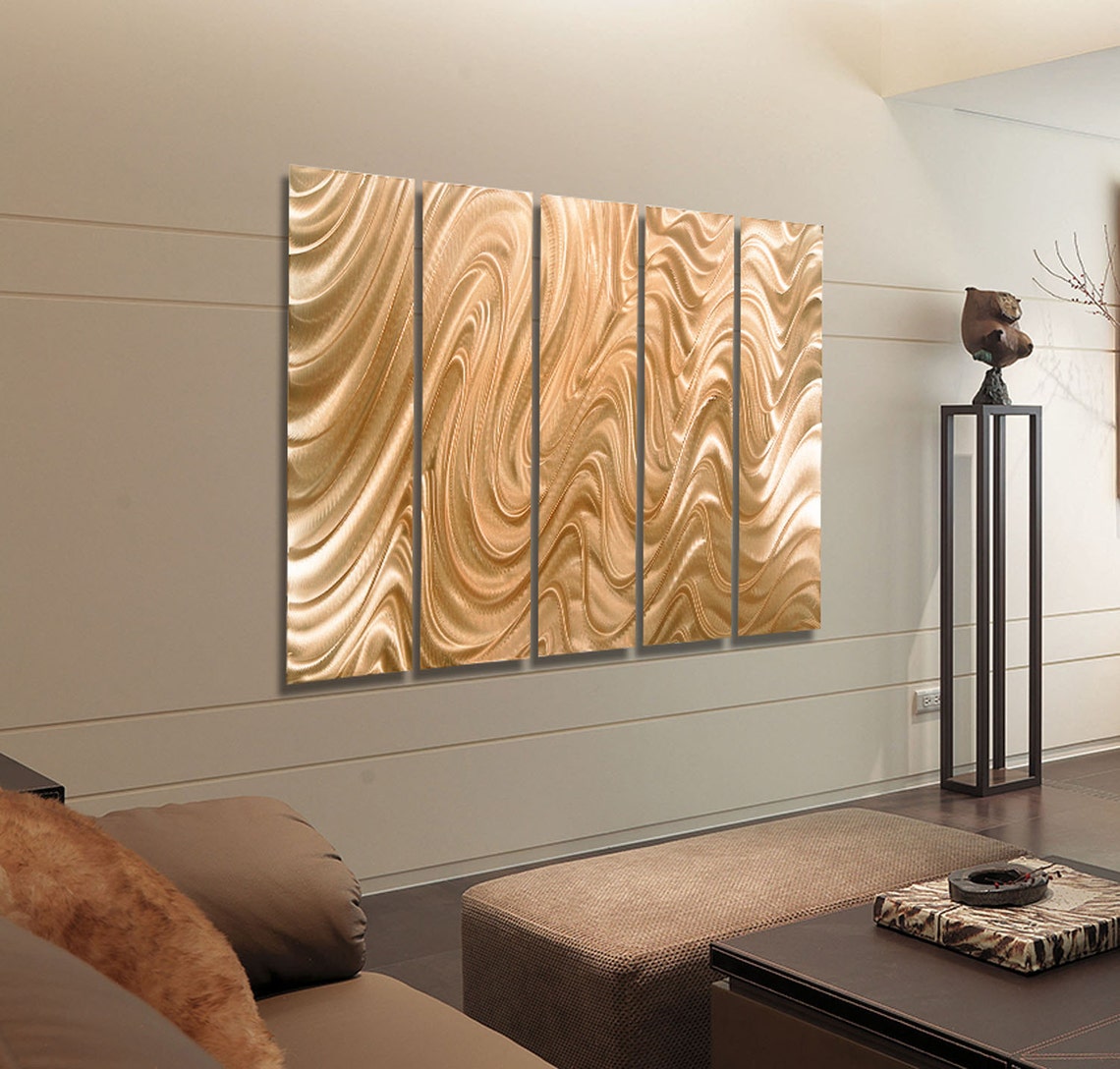 Metal Wall Art Multi Panel Wall Art Abstract Painting Large - Etsy