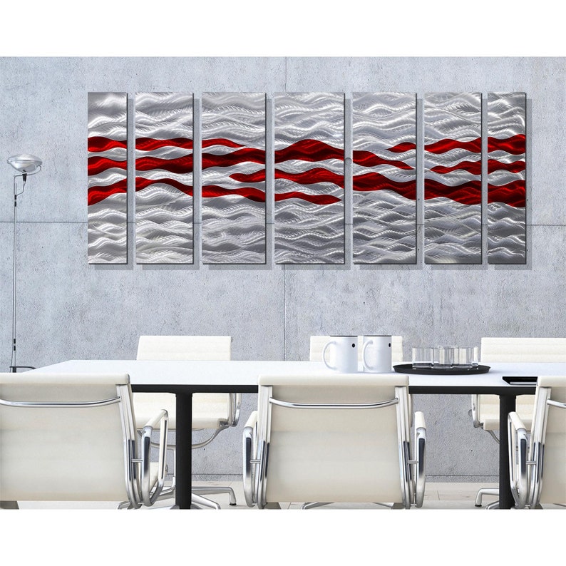 Abstract Painting Metal Wall Art Multi Panel Wall Art Large - Etsy