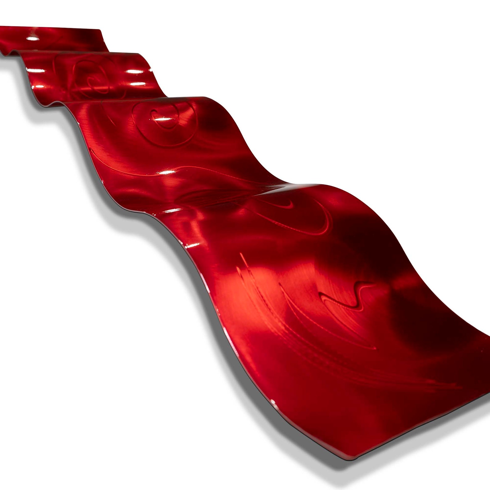 Red Metal Wall Sculpture Modern Metal Accent Abstract Indoor - Etsy