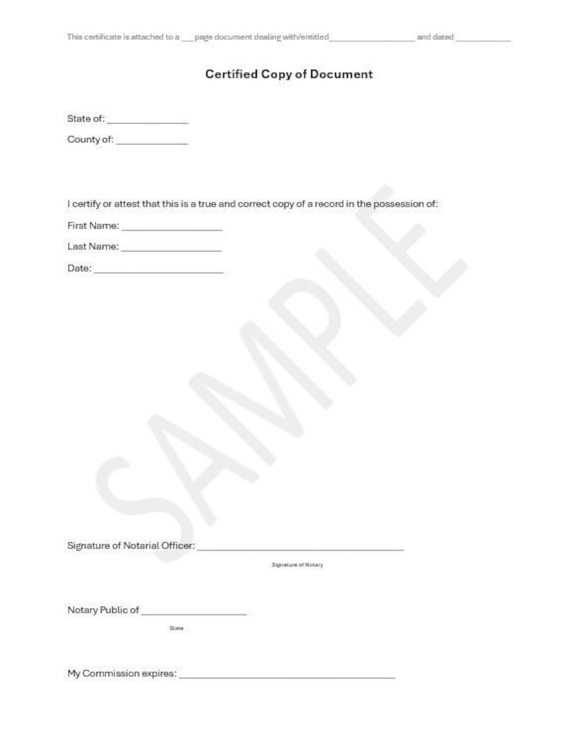 Notary Public Template Collection #1 - Etsy