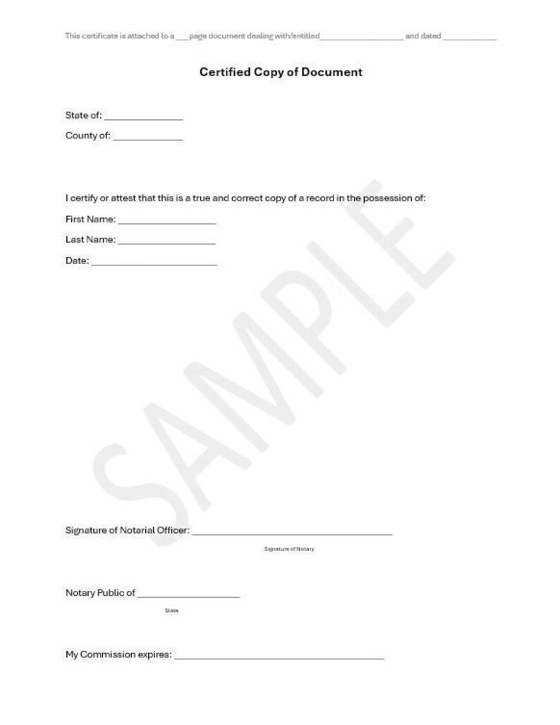 Notary Public Template Collection #1 - Etsy