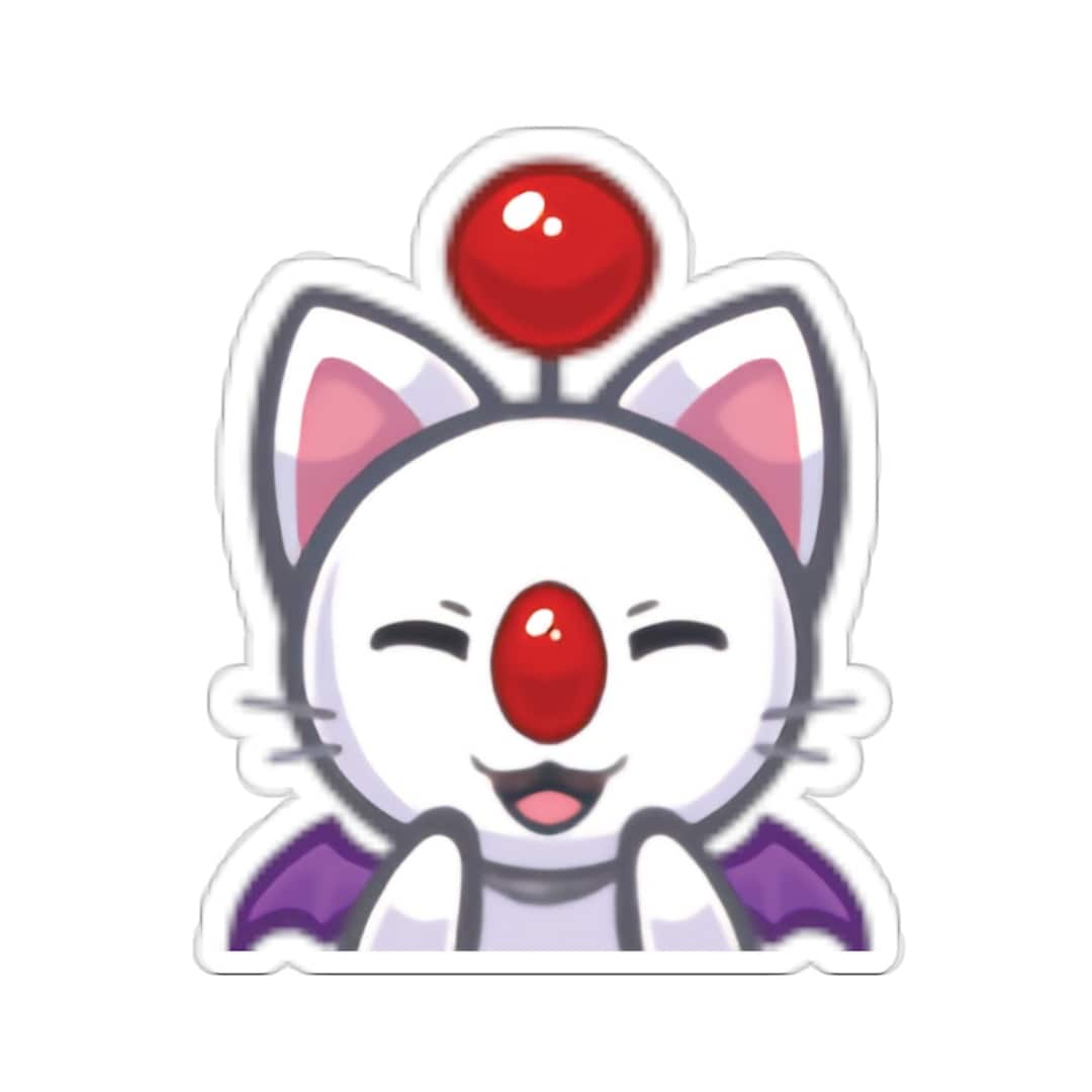 Happy Mog Sticker Final Fantasy Moogle - Etsy
