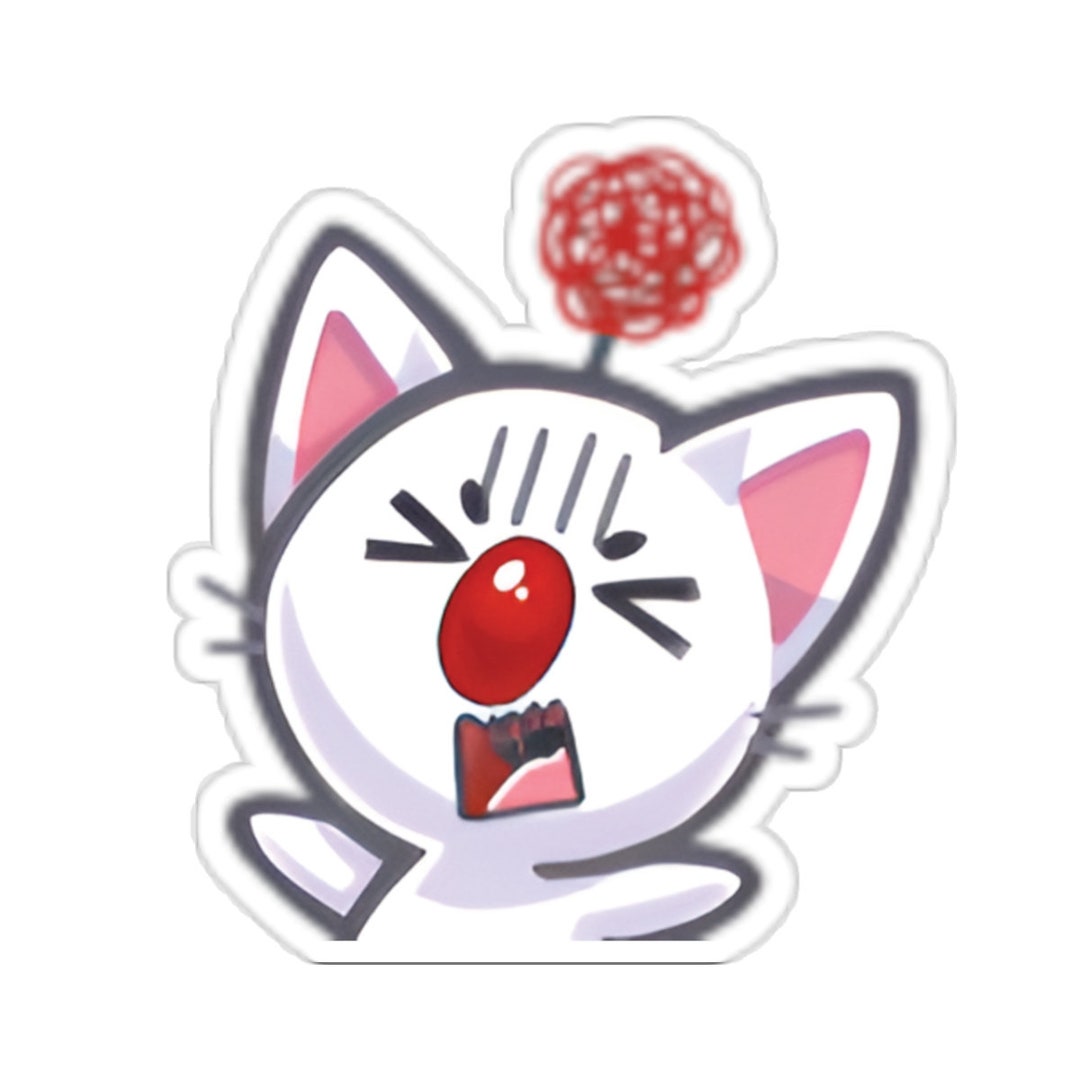 Angry Mog Sticker Final Fantasy Moogle Tantrum - Etsy