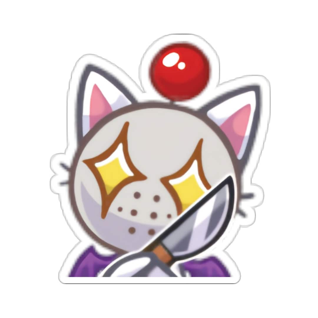 Danger Mog Sticker Final Fantasy Moogle - Etsy