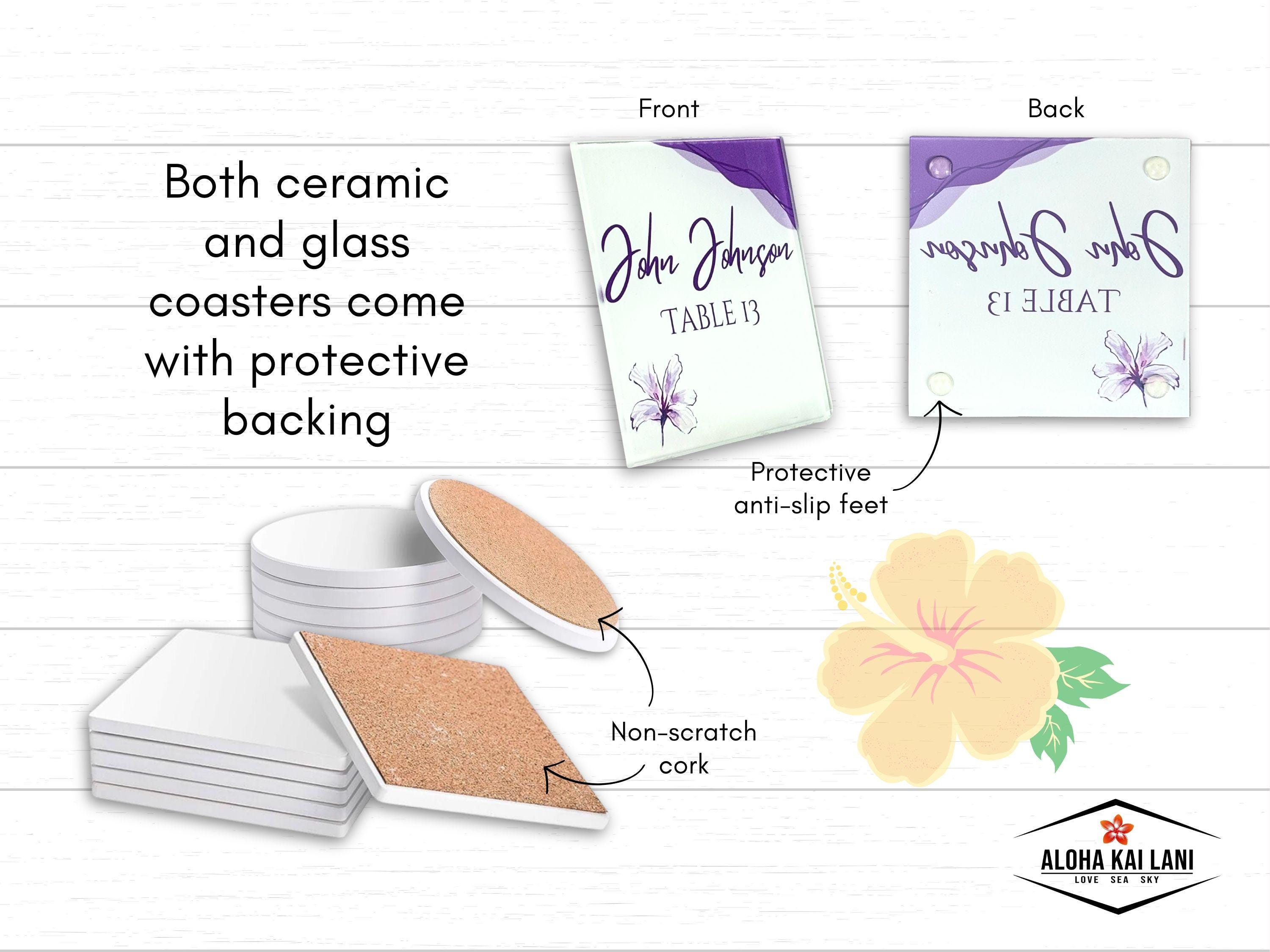 Neon Reptiles Dinosaurs Lizards Geckos Tile Ceramic Glass Coasters Home ...