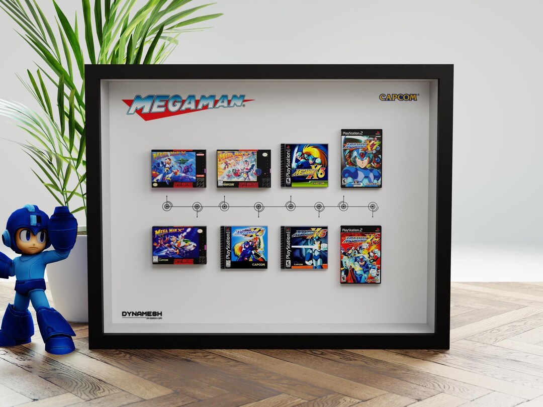 Mega Man Timeline 3D Frame, Miniature Video Game Reproduction - Etsy