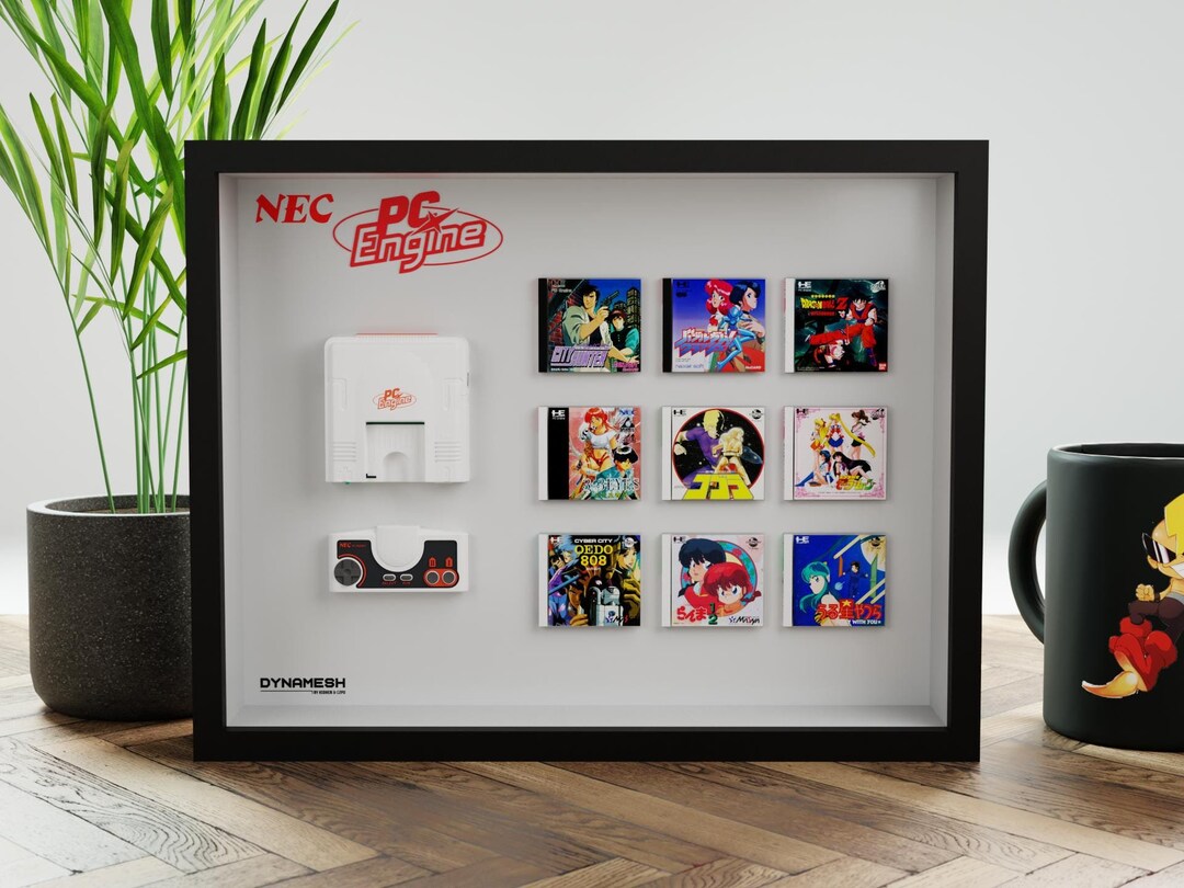 Custom 3D Frame With Mini Nec PC Engine, Controller and Games of Your ...