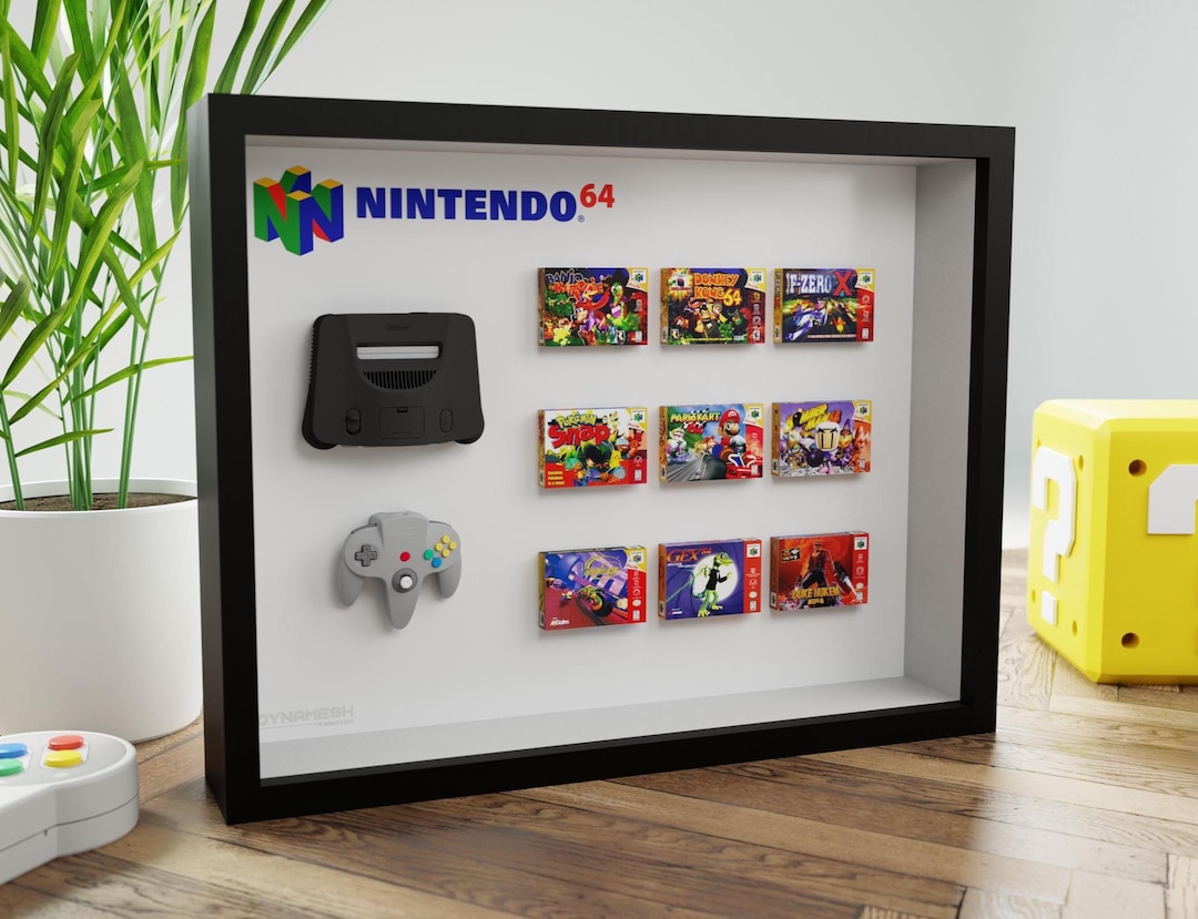Custom 3D Frame – Mini N64 With Controller & Games of Your Choice ...
