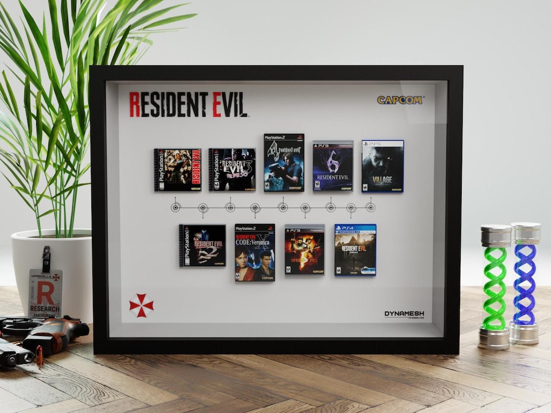 Resident Evil Timeline 3D Frame, Miniature Video Game Reproduction - Etsy