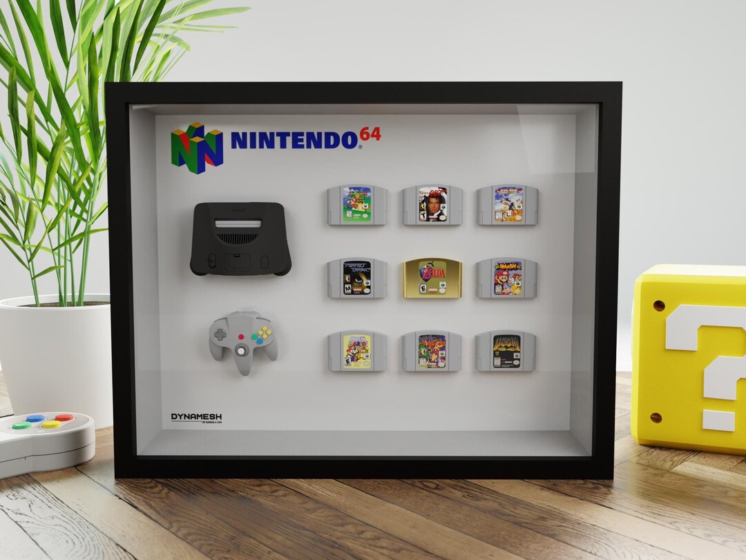 Nintendo 64 3D Frame Diorama Shadowbox Customizable Resin Miniature ...