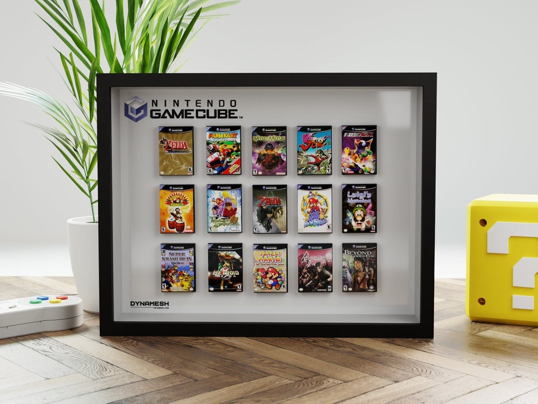 Nintendo Gamecube 3D Frame Diorama Shadowbox Customizable Miniature ...