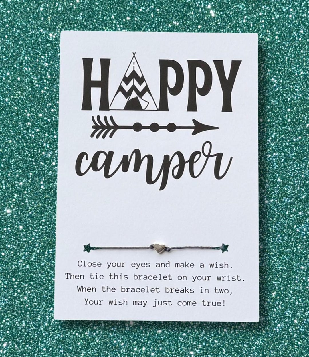 HAPPY Camper, Wish Bracelet, Camp Crew Gift, Summer Camp Gifts, Camp ...