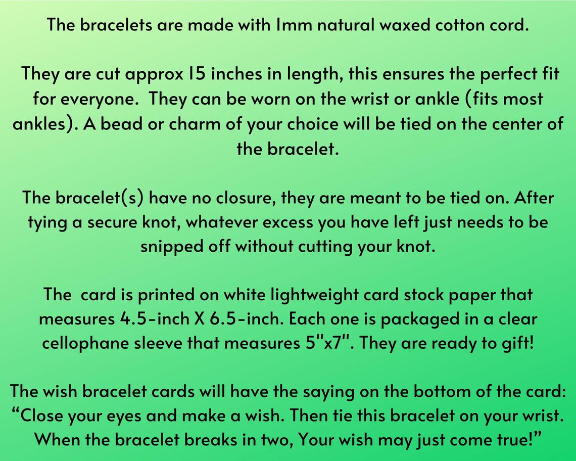8th Grade GRADUATE Card, Wish Bracelet, Party Favors, Graduation 2026 ...
