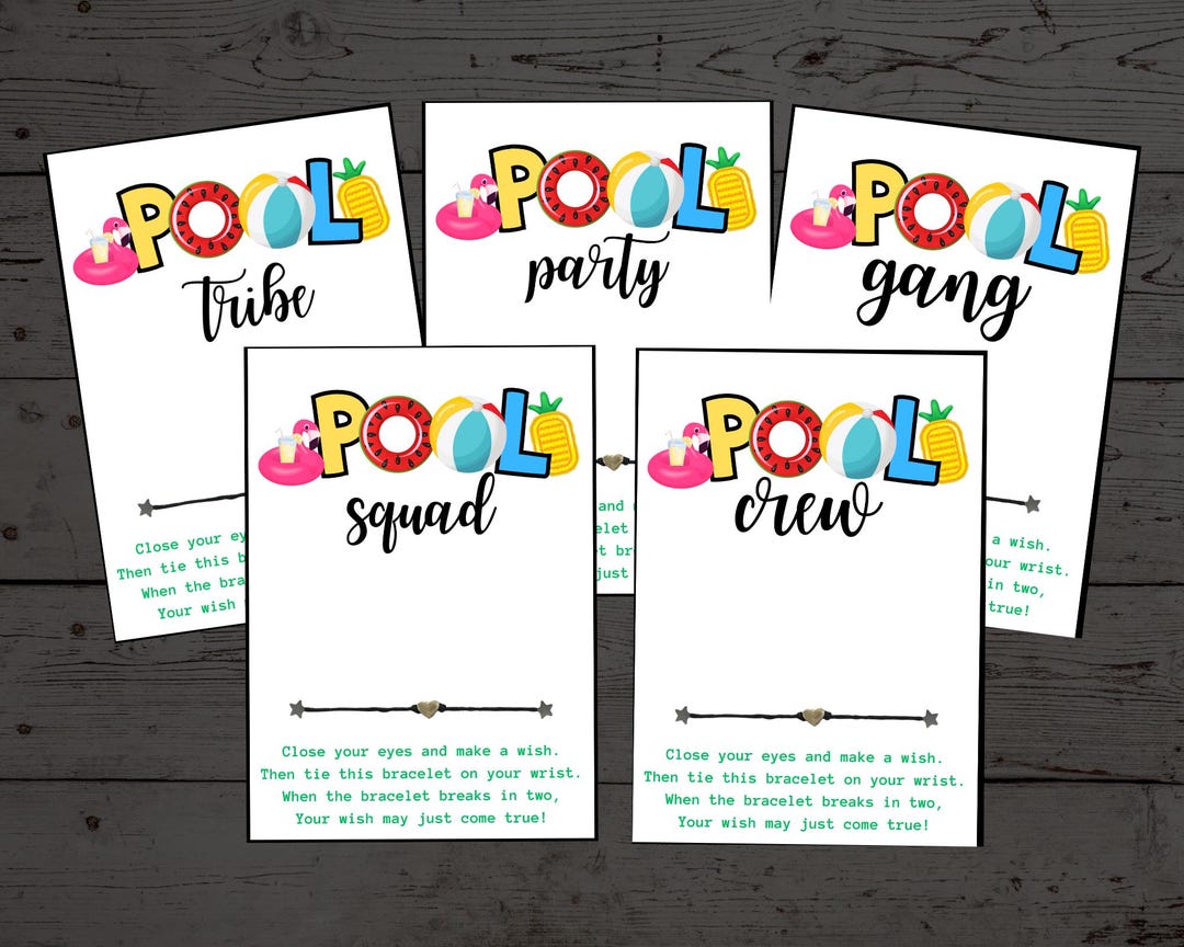 Pick POOL Squad, Pool Crew, Pool Gang, Pool Party, Pool Tribe, Wish ...